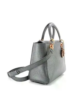 Dior Lady Medium Crossbody Bag Metallic Leather - Multicolour