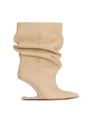 Balmain Leather Ankle Boots