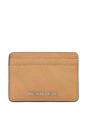 Michael Kors Leather Card Holder - Neutrals