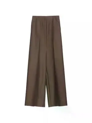 Pushbutton Wide Leg Bottoms For Women