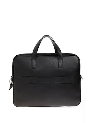 Emporio Armani Embossed Bovine Leather Briefcase