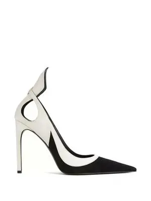 Nina Ricci Cut-out Suede Pumps - Neutrals