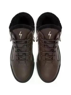 GIUSEPPE ZANOTTI Kriss Leather High-top Sneakers