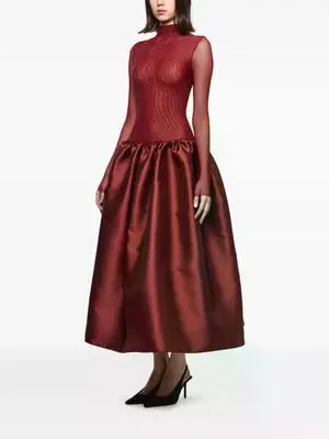 ATU BODY COUTURE Sheer Ruffled Dress