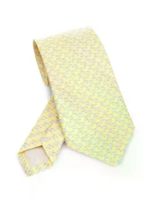 FERRAGAMO Printed Neck Tie - Yellow