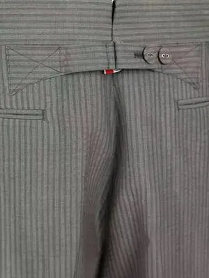 Thom Browne Side-slit Seersucker Shorts - Grey