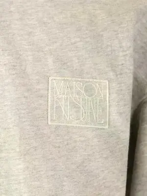 Maison Kitsuné Embroidered Polo Knitwear - Grey