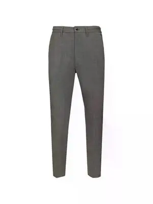 NINE:INTHE:MORNING Elasticated Straight-leg Trousers - Grey