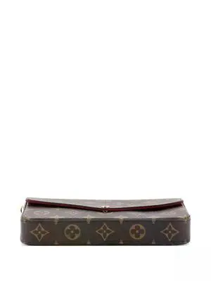 LOUIS VUITTON Felicie Pochette Monogram Canvas Crossbody Bag - Brown