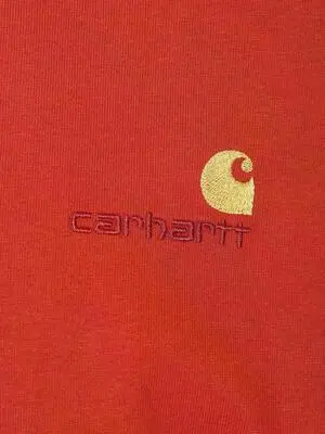 Carhartt Work In Progress Embroidered-logo T-shirt - Orange