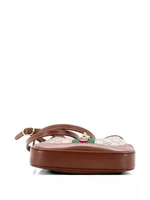 Gucci Jackie 1961 Gg Coated Canvas Mini Hobo Bag - Brown