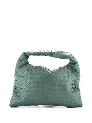BOTTEGA VENETA Hop Intrecciato Leather Small Hobo Bag