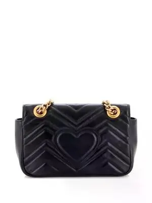 Gucci Gg Marmont Flap Bag Mini - Black