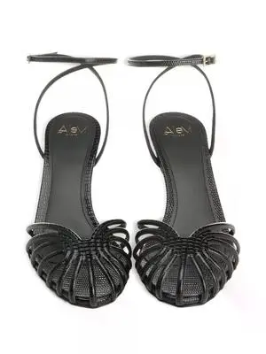 ALEVI MILANO Blake Leather Sandals - Black