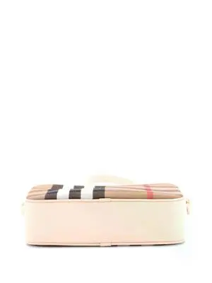 Burberry Camera Bag House Check Canvas Crossbody Bag - Brown