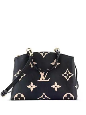 LOUIS VUITTON Petit Palais Handbag Bicolor Monogram Empreinte Giant - Black