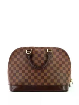 LOUIS VUITTON Vintage Alma Handbag Damier Pm Satchel - Brown