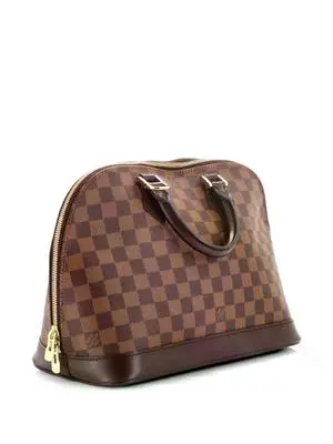 LOUIS VUITTON Vintage Alma Handbag Damier Pm Satchel - Brown