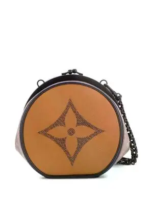LOUIS VUITTON Boursicot Boite Chapeau Reverse Monogram Giant Shoulder Bag - Brown