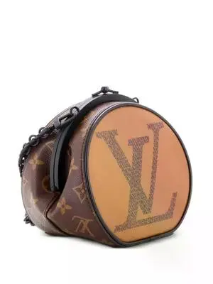 LOUIS VUITTON Boursicot Boite Chapeau Reverse Monogram Giant Shoulder Bag - Brown