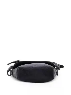 LOUIS VUITTON Pulse Wearable Wallet Monogram Shadow Leather Belt Bag - Black