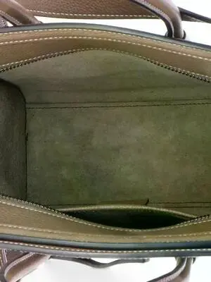 Celine Luggage Bag Grainy Leather Nano Crossbody Bag - Brown