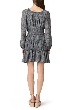 Paige Kenmare Floral Tiered Dress - Navy Multi