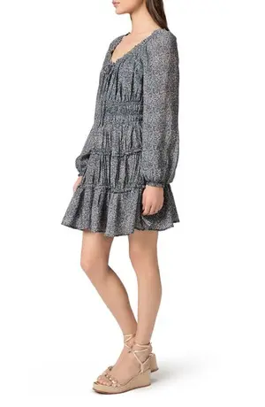Paige Kenmare Floral Tiered Dress - Navy Multi