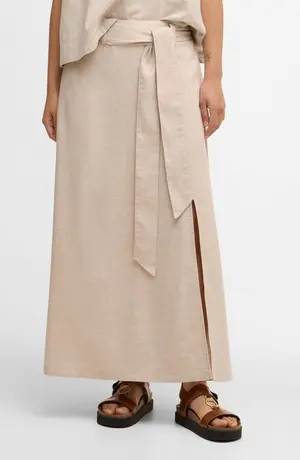 Barbour Gabby Linen Blend Maxi Skirt