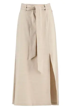Barbour Gabby Linen Blend Maxi Skirt