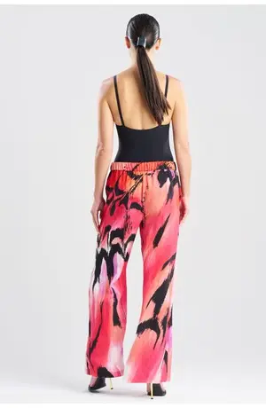 Natori Butterfly Linen Blend Pants