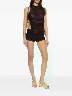 Bond Eye Asher Open-knit Top - Brown