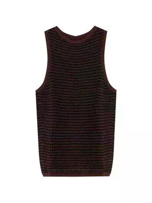 Bond Eye Asher Open-knit Top - Brown
