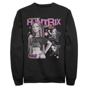 KPOP DEMON HUNTERS K-pop Demon Hunters Mira Graphic Crewneck Sweatshirt - Black