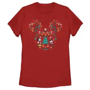 MICKEY & FRIENDS Christmas Silhouette Graphic T-shirt