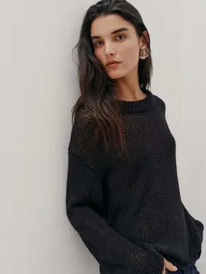 REFORMATION Elliot Boucle Sweater