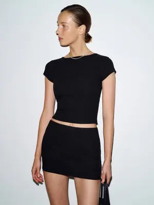 REFORMATION Layla Knit Two Piece - Black