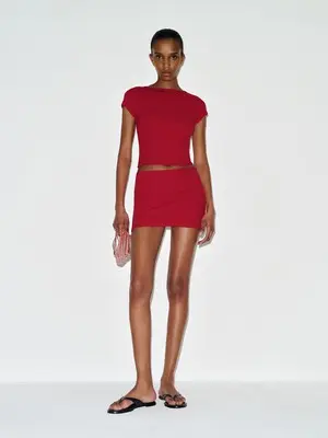 REFORMATION Layla Knit Two Piece - Red