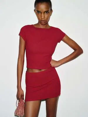 REFORMATION Layla Knit Two Piece - Red