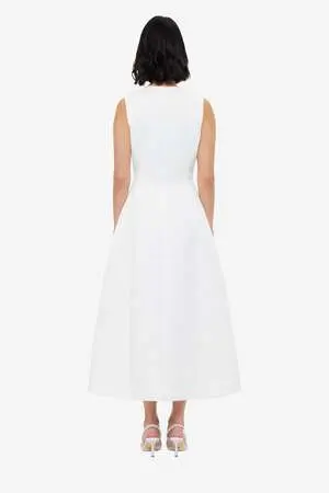LEO LIN Cleo Sleeveless Midi Dress - Snow