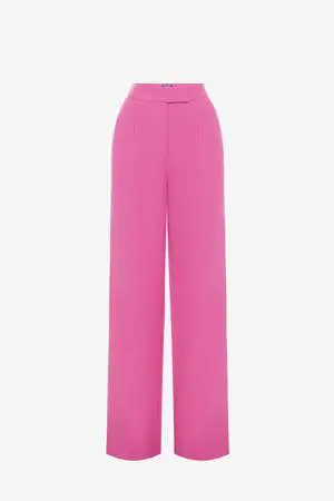 LEO LIN Elisha Wide Leg Pants - Fuchsia