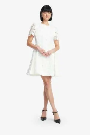LEO LIN SHOPIFY Elyse Lace Short Sleeve Mini Dress