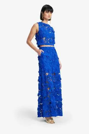 LEO LIN Candied Lace Wide Leg Pants