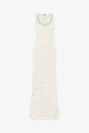 LEO LIN Helena Embellished Lace Maxi Dress