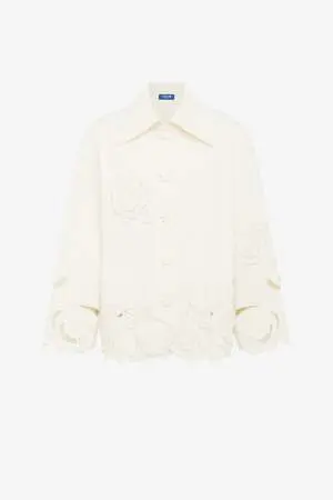 LEO LIN Jayna Appliqué Jacket - Snow