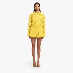 LEO LIN Josie Lace Shorts - Sunshine