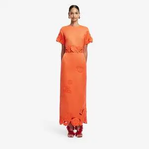 LEO LIN Kyra Appliqué Maxi Skirt