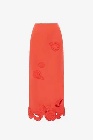 LEO LIN Kyra Appliqué Maxi Skirt