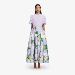 LEO LIN Amelie Appliqué Shirt Top - Lilac