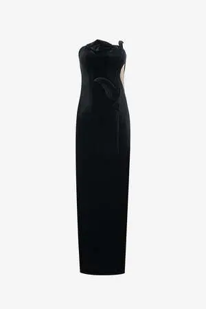 LEO LIN Marilyn Velvet Gown - Ebony